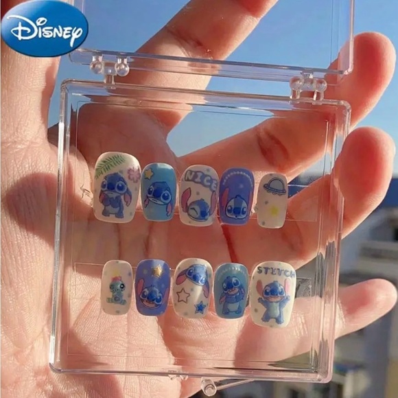 Makeup | Disney Stitch Fake Press On Nails Nwt | Poshmark